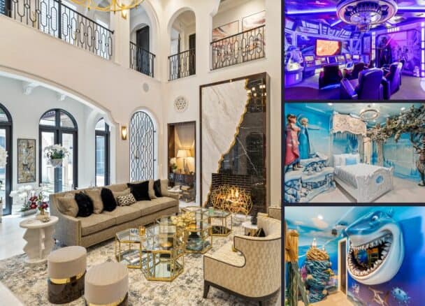 Inside a Disney World home with themed 'Star Wars', 'Frozen' rooms